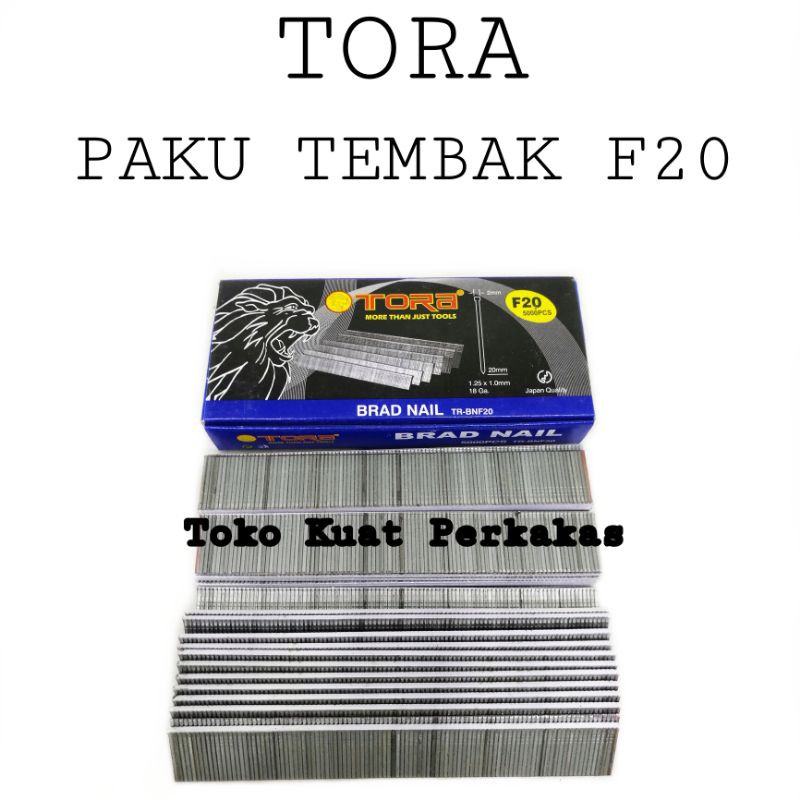 Jual Isi paku tembak angin TORA refil air nailer F20 20mm | Shopee ...