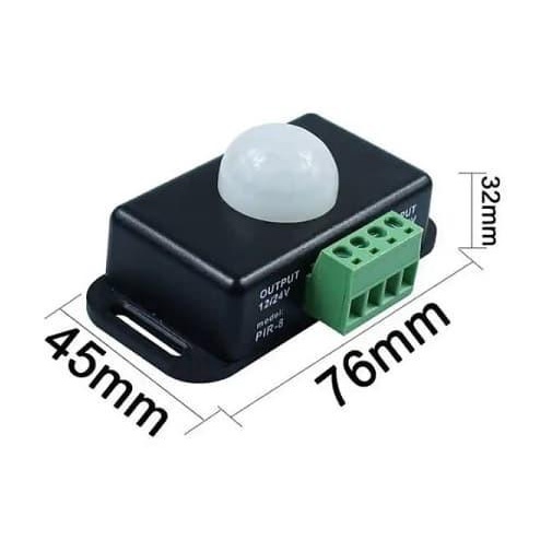 Jual Modul Switch DC 12V 8A Sensor Gerak PIR Motion Otomatis Infra ...