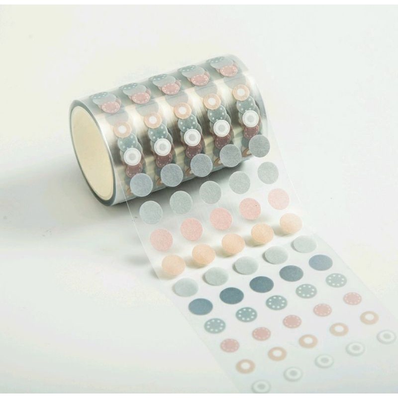 Jual STIKER ROLL AESTHETIC / DOT WASHI STICKER / STIKER / STIKER DOT ...