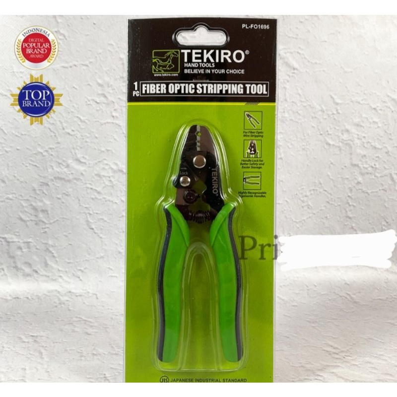 Jual TEKIRO tang potong kabel fiber optik striping tool 6,5 inch ...