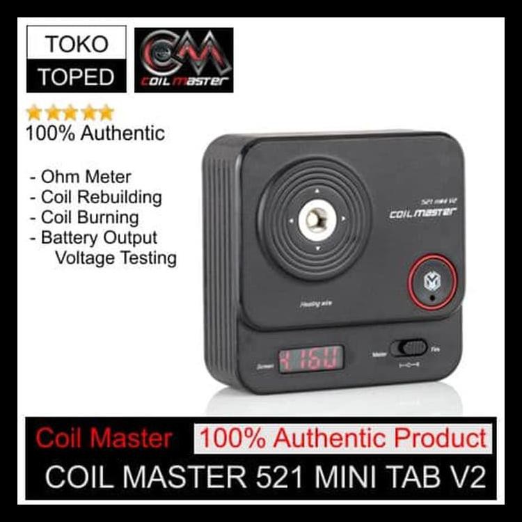 Jual AUTHENTIC COIL MASTER 521 MINI TAB V2 | COIL BUILDER OHM METER ...