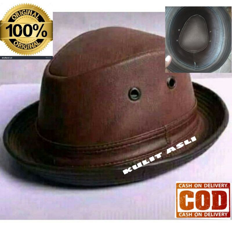 Jual Topi Koboy/Topi Laken/Topi Kulit/Topi Pria/Topi Tompi Murah ...
