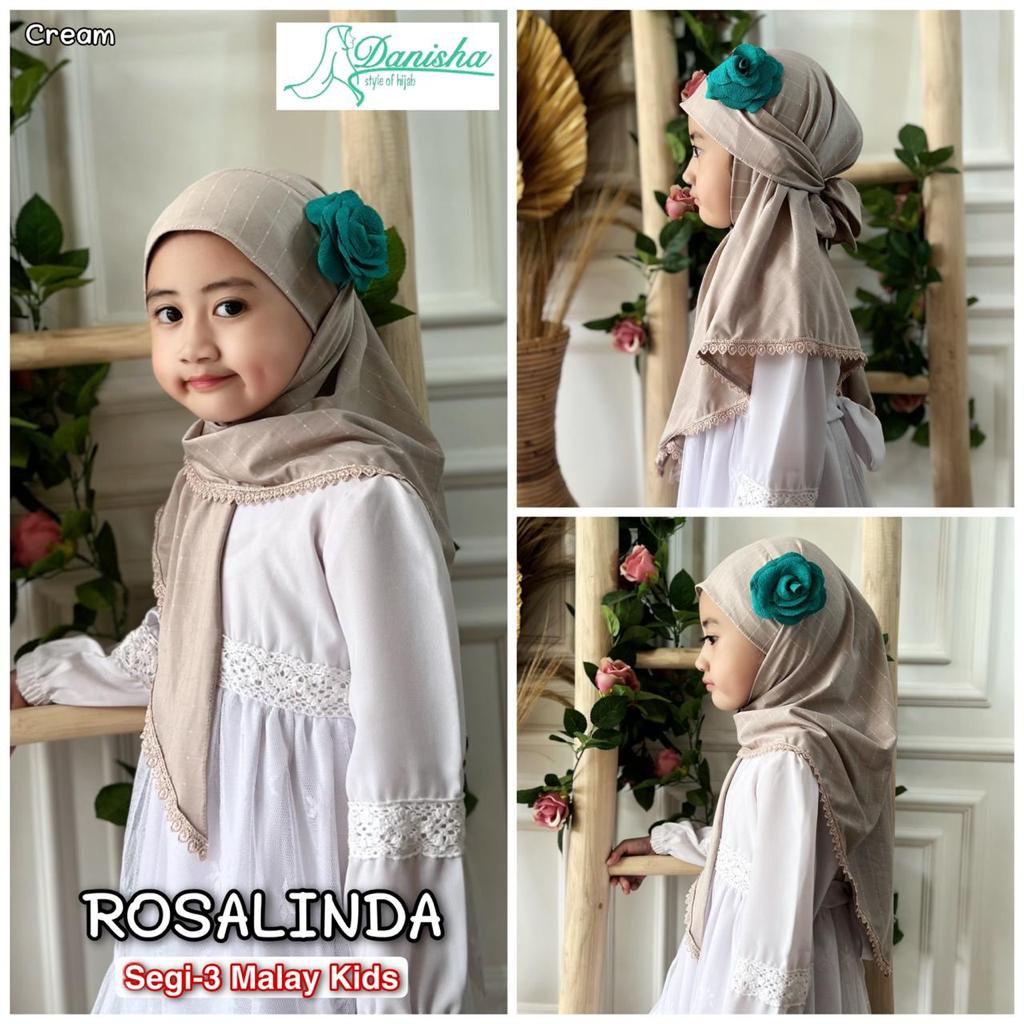 Jual Jilbab Anak Bergo Rosalinda Segitiga Malay Kids Ori Danisha Hijab ...