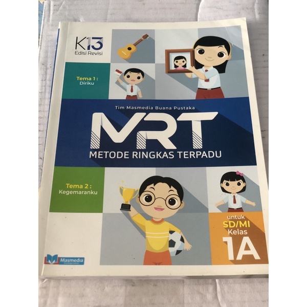 Jual Buku MRT medote ringkas terpadu 1A 1B 1C 1D untuk kelas 1 Kurikulum K13 edisi revisi ...