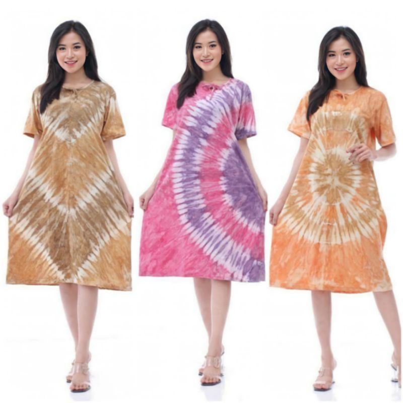 Jual DASTER KAOS BATIK ABSTRAK JUMPUTAN TIEDYE MODEL BALI BUMIL ...