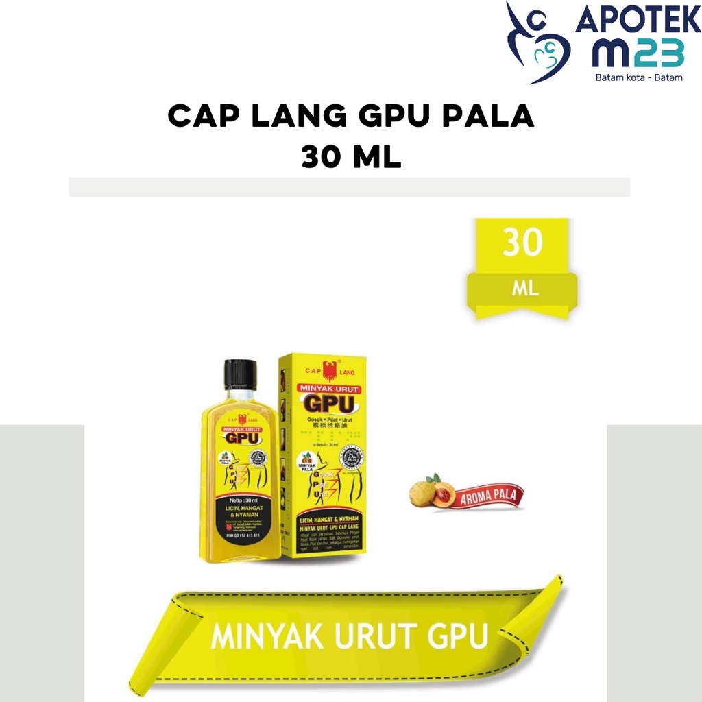 Jual Minyak Urut GPU Cap Lang Pala 30ml | Shopee Indonesia