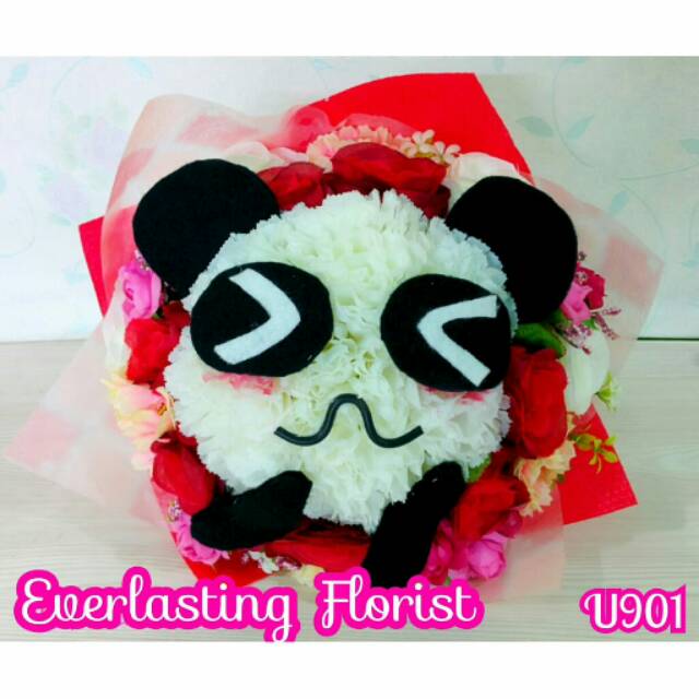 Jual Bucket Panda (U901) Buket Bunga Boneka Bouquet Wedding Wisuda ...