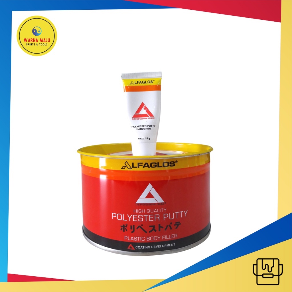 Jual Dempul Alfaglos Polyester Putty 1KG | Shopee Indonesia