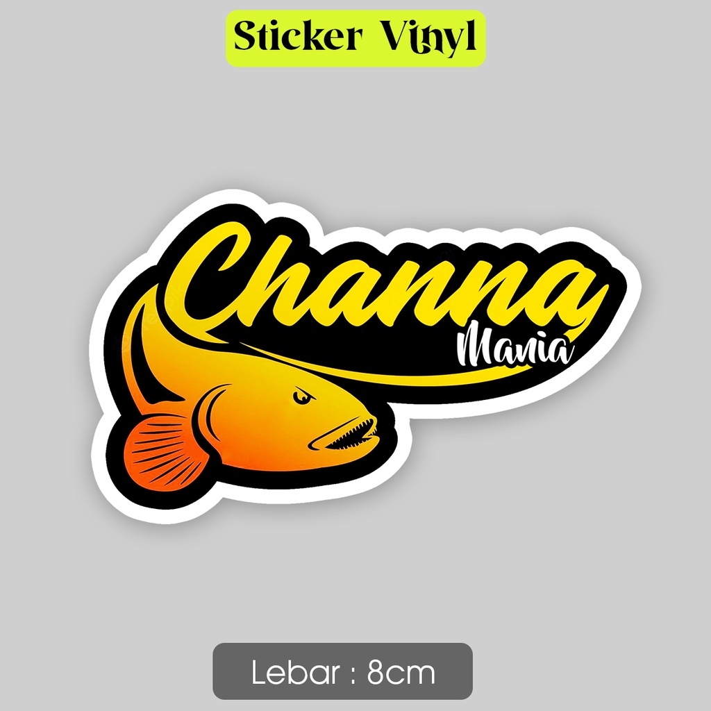 Jual Stiker Channa Mania Snakehead Fish Sticker Vinyl Satuaan Motif ...