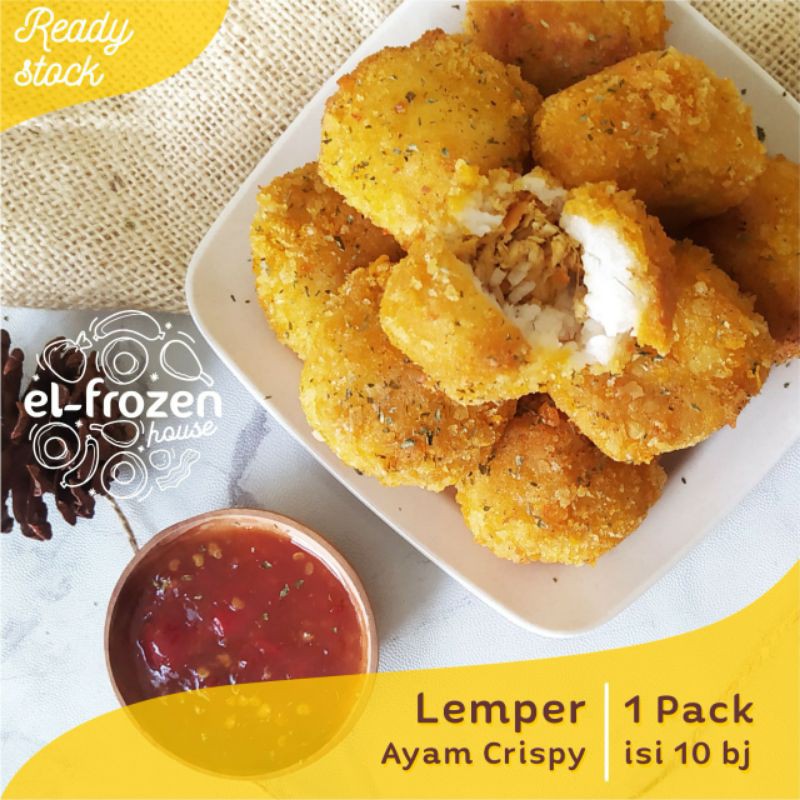 Jual Lemper Ayam Goreng Crispy Makanan Beku Frozen Food Free Sambal ...