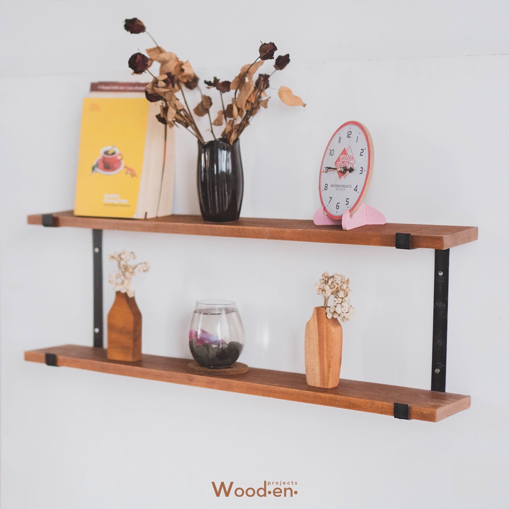 Jual Wooden Projects Rak Dinding Gantung Kayu Dekorasi Hiasan Kamar ...