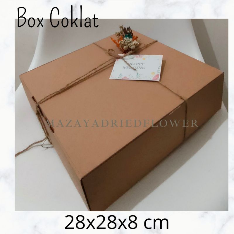 Jual Box Hampers (Bebas custom kata kata)/ paket lengkap DIY box ...