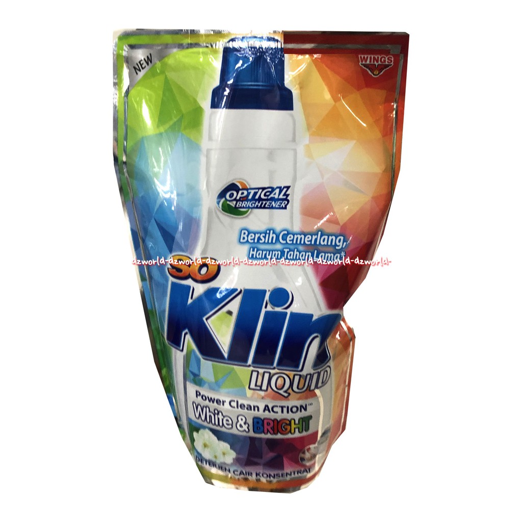 Jual So Klin 720ml Liquid White & Bright Optical Brightener 720 ml Refill Pouch Soklin Sabun ...