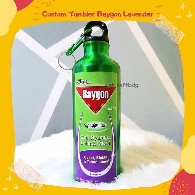 Jual BOTOL MINUM CUSTOM GAMBAR BAYGON LAVENDER "NEW" - BOTOL MINUM 500 ...