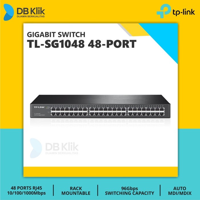 Jual Switch TP Link TL-SG1048 48Port Gigabit Rackmount Besi ( TL SG1048 ) | Shopee Indonesia