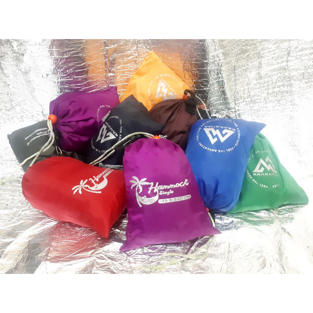 Jual Hammock 240 x 145 cm ~ Tempat Tidur Gantung Bartex ~ Ayunan Hamok ...