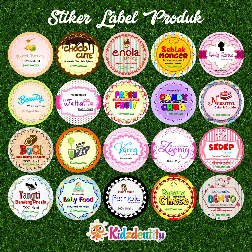 Jual STIKER LABEL PRODUK KIDZDENTITY (SETENGAH PACK) | Shopee Indonesia
