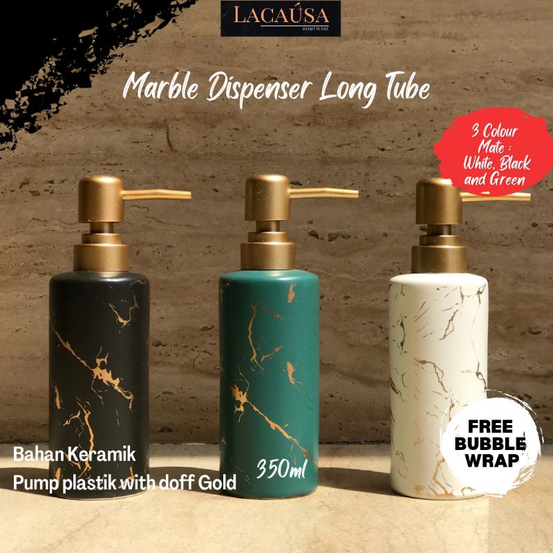 Jual Botol Sabun Cair Keramik Marble Doff Model Tabung Mabo | Shopee ...