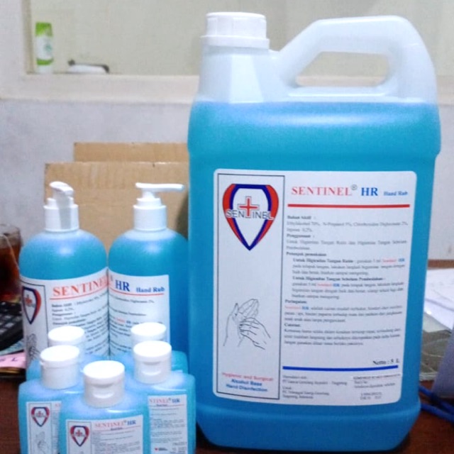 Jual Hand Rub Sentinel / Hand sanitizer (Cairan antiseptik yang biasa ...