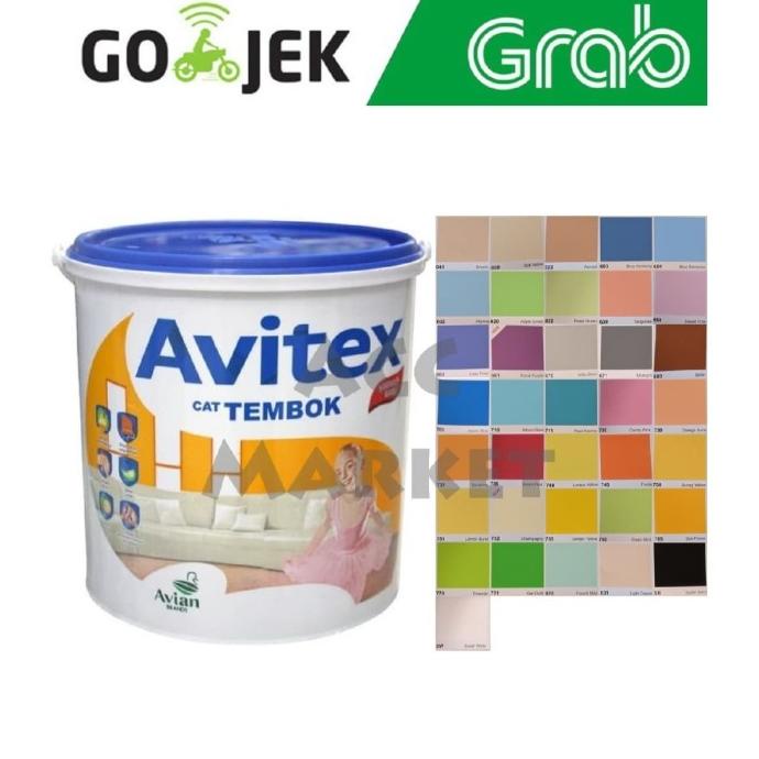 Jual Cat Avitex Avian 5 kg Tembok Interior Plafon Beton Acrylic ...