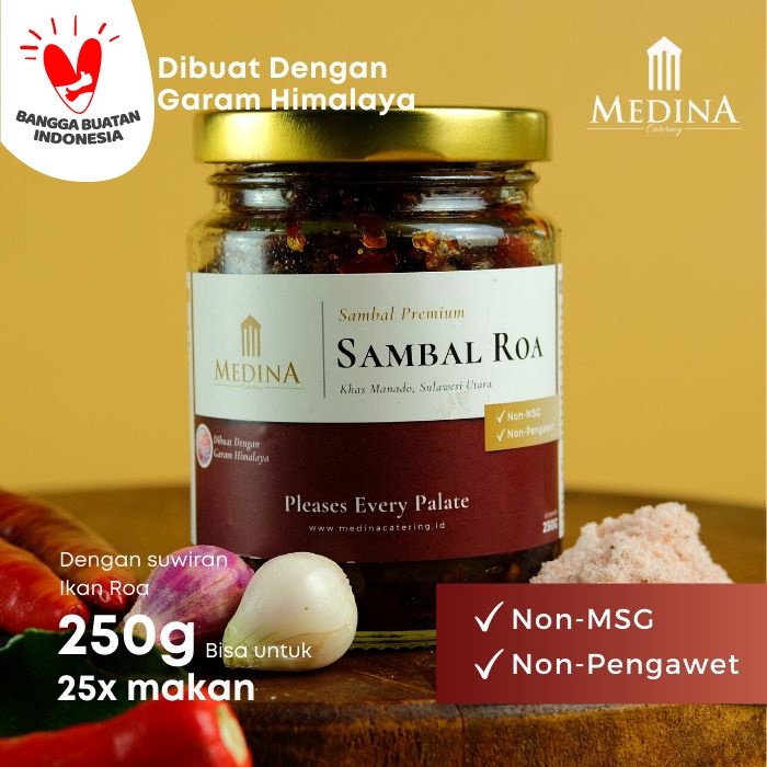 Jual Jual Sambal Roa Autentik Khas Manado (250Gr) - Medina Catering ...