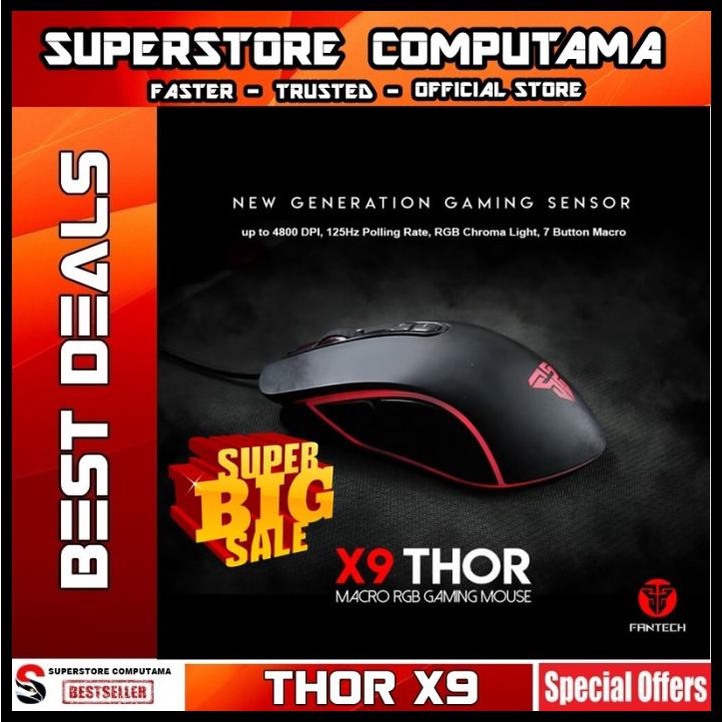 Jual Fantech X9 Thor Gaming Mouse Macro | Shopee Indonesia
