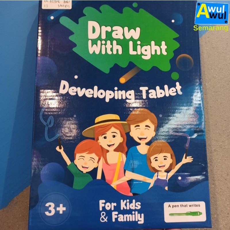 Jual Draw With Light Developing Tablet Papan Gambar Glow In The Dark ...