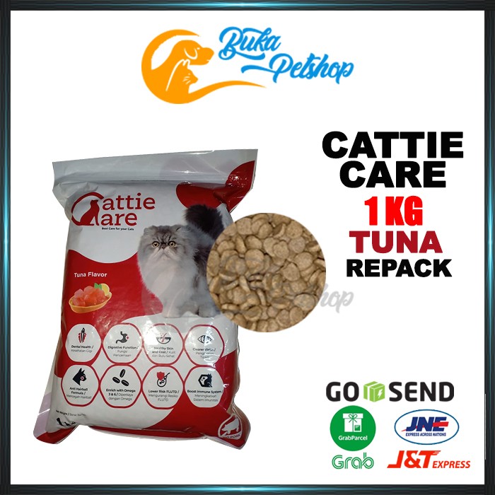 Jual MURAH CATTIE CARE Tuna 1kg Repack Makanan Kucing Cattie Care ...