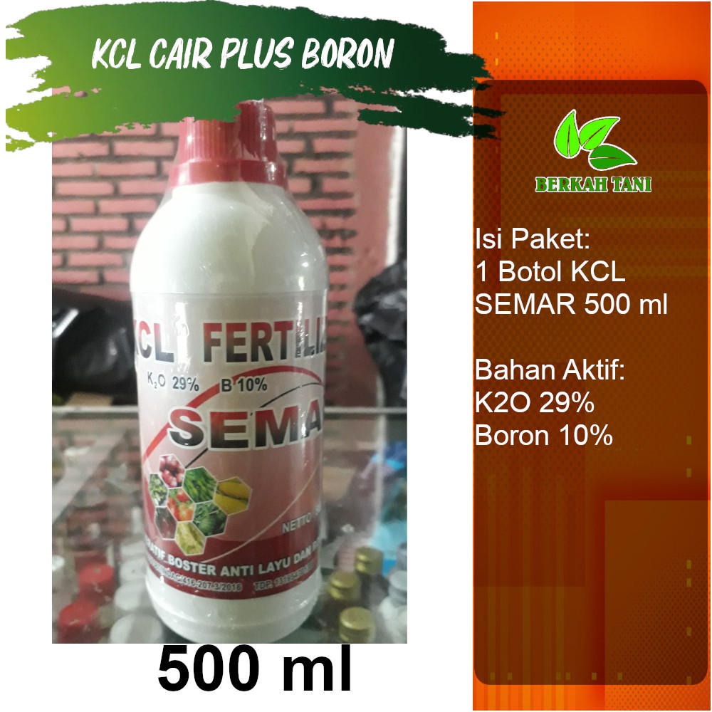 Jual Pupuk KCL Cair 500 ml PLus Boron Cap Semar | Shopee Indonesia
