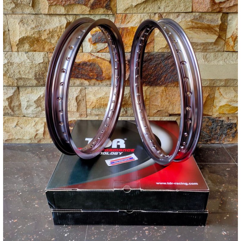 Jual velg tdr titanium ukuran 160/185 17 kotak velg pelek TDR titanium ...