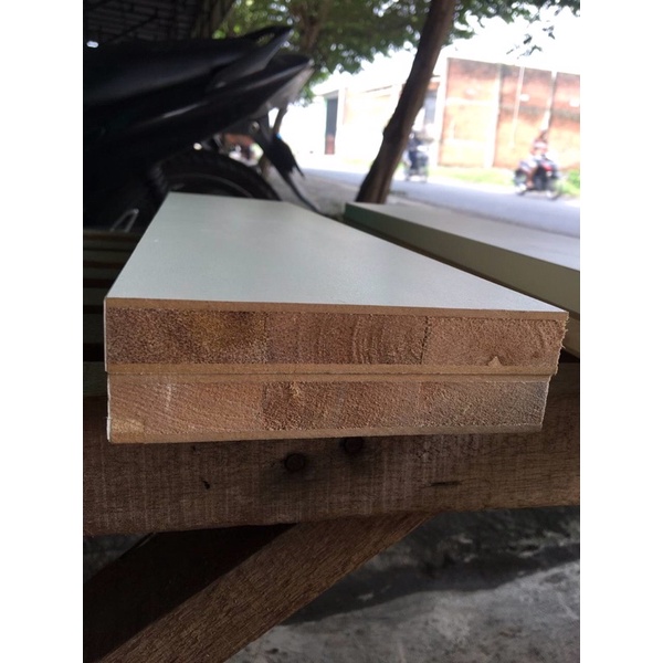 Jual 30x90cm rak dinding meja kursi blockboard FJL lapis HPL 45 ...