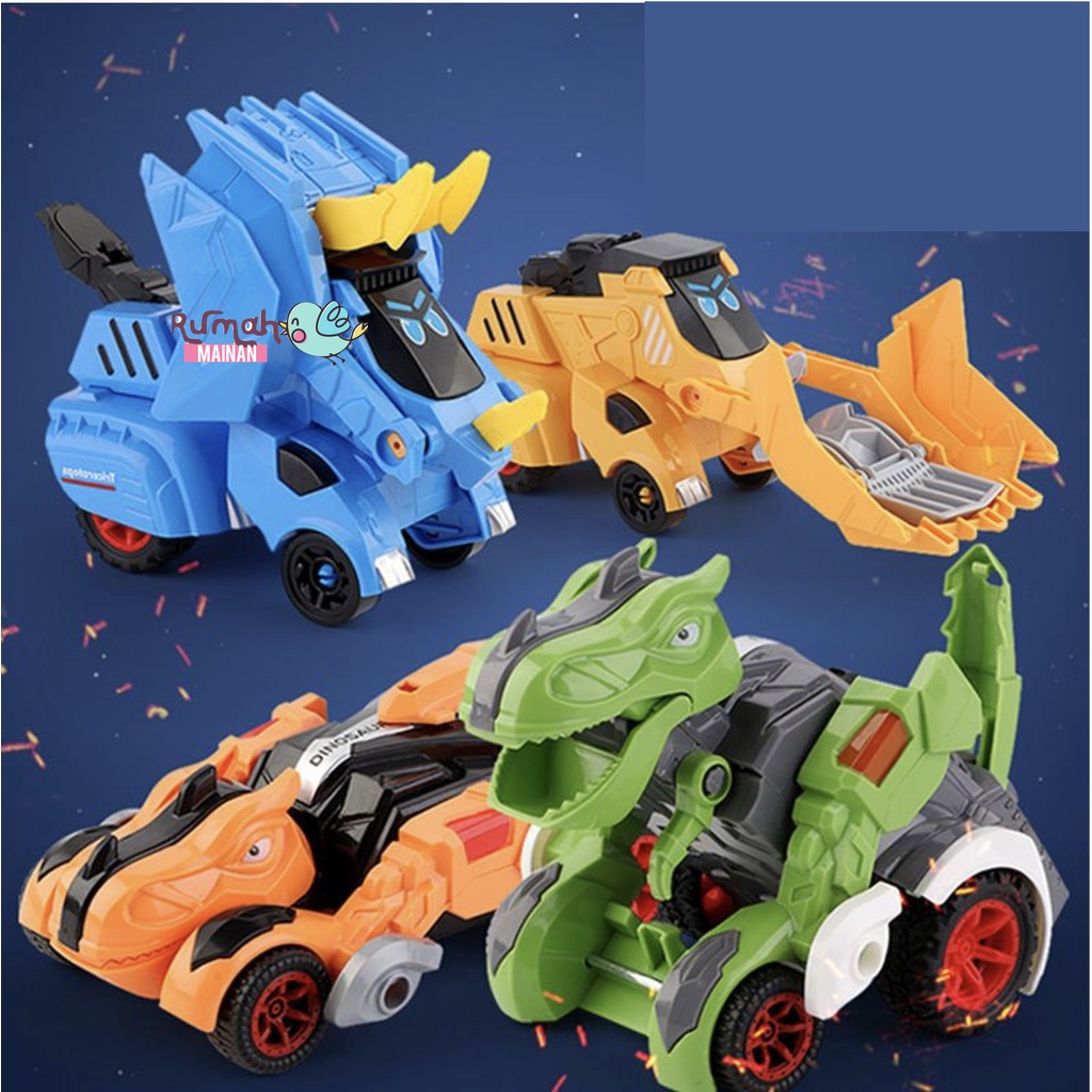 Jual [KARAKTERKU] Mainan Mobil Mobilan Dino Saurus Deformasi Terbaru ...