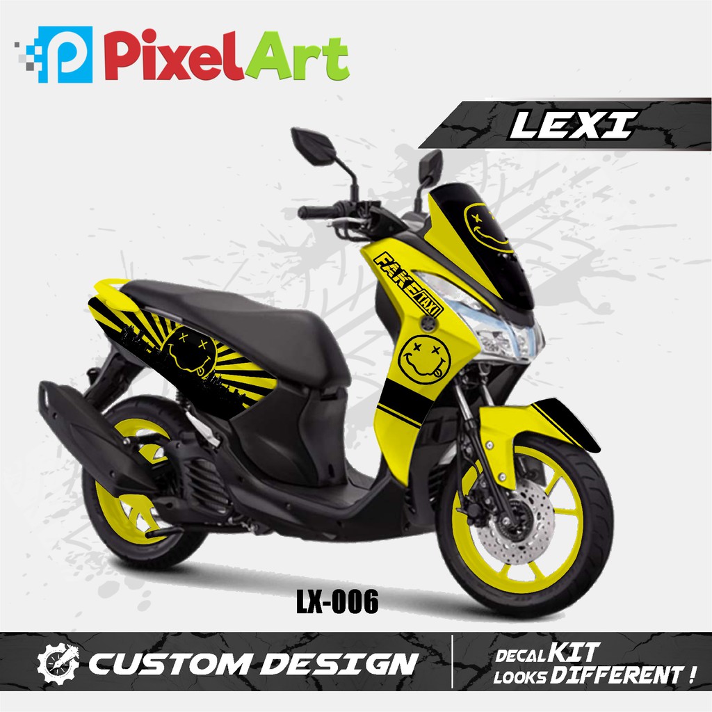 Jual STICKER DECAL MOTOR LEXI KUNING FAKE TAXI FULL BODY PREMIUM ...
