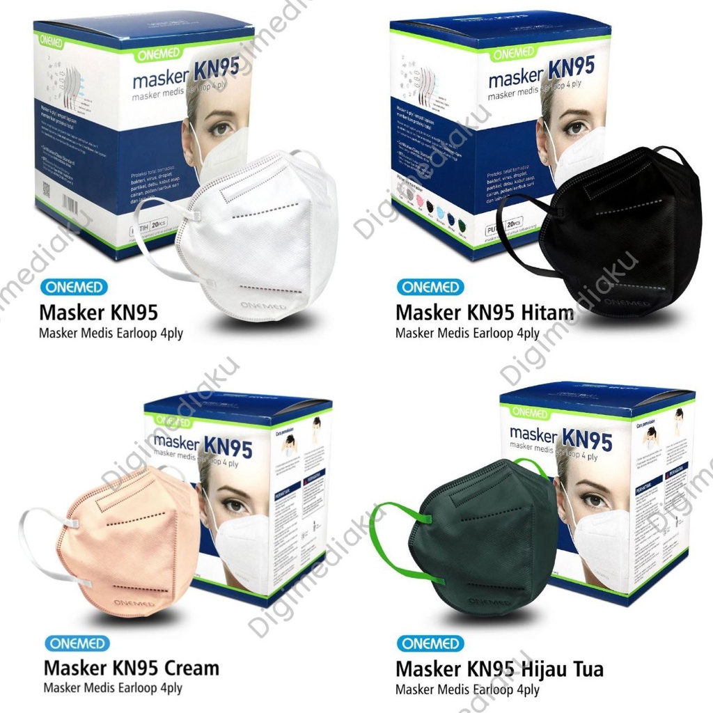 Jual Masker Karet KN95 OneMed 4ply Masker KN95 Onemed Masker Medis ...