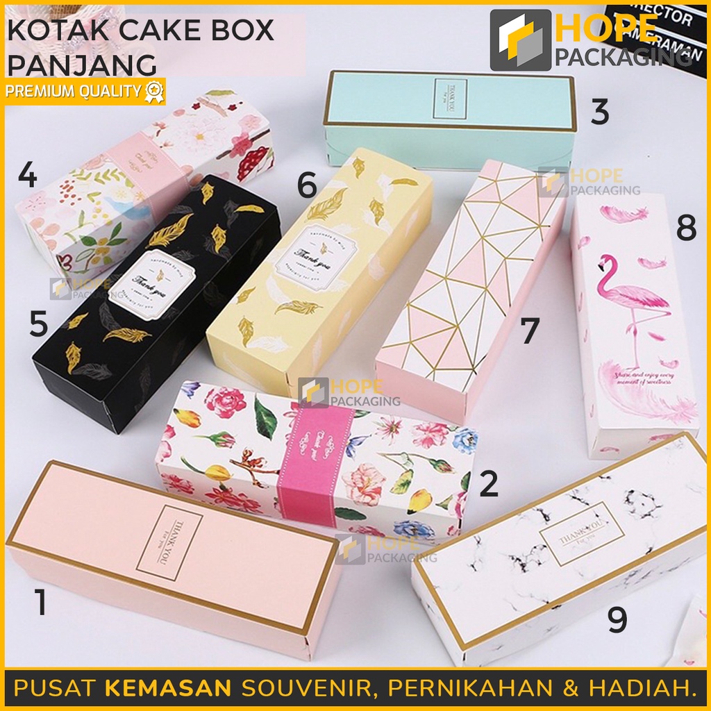 Jual Kotak Cake Box Panjang / Paper Bag Vintage / Box Packaging Hadiah ...
