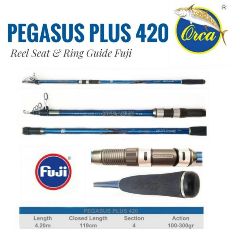 Jual JORAN PANCING SURF ORCA PEGASUS PLUS 420 CARBON FULL FUJI | Shopee Indonesia