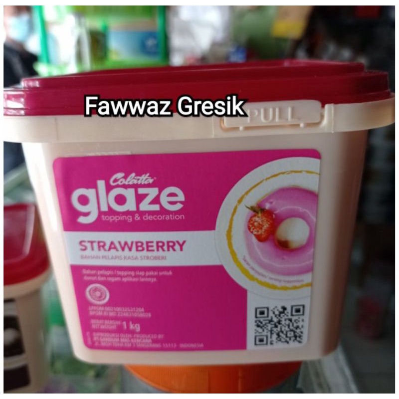 Jual GLAZE COLATTA / COLATTA GLAZE Strawberry 1Kg | Shopee Indonesia