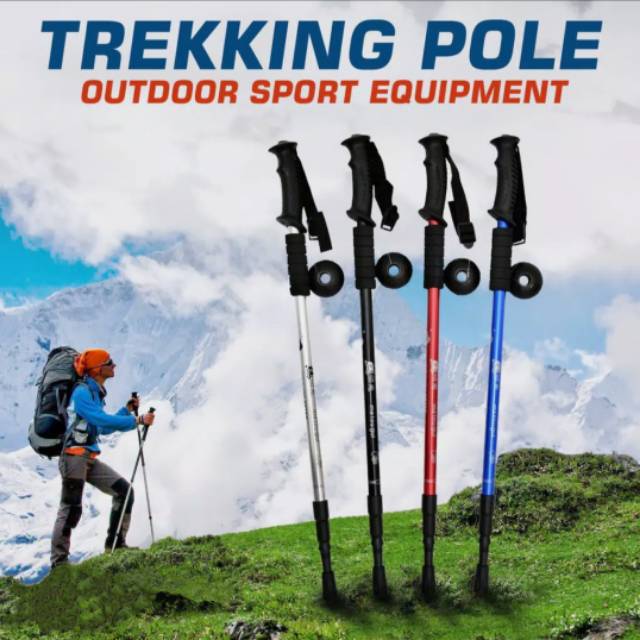 Jual Trekking Pole Lurus Tongkat Pendaki Tracking Pole Trekpole Tongkat ...