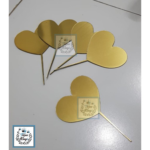 Jual CUSTOM Cake Topper Birthday (Hati/Love) | Shopee Indonesia