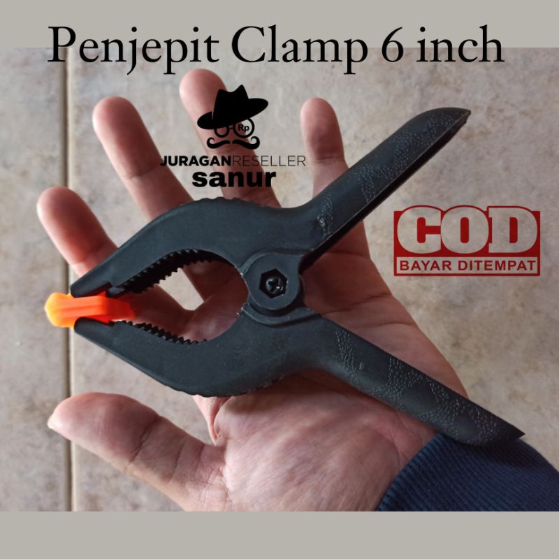 Jual Klip Spring Clamp 6 inch Nylon Penjepit Kayu Besi Klem CATOK ...