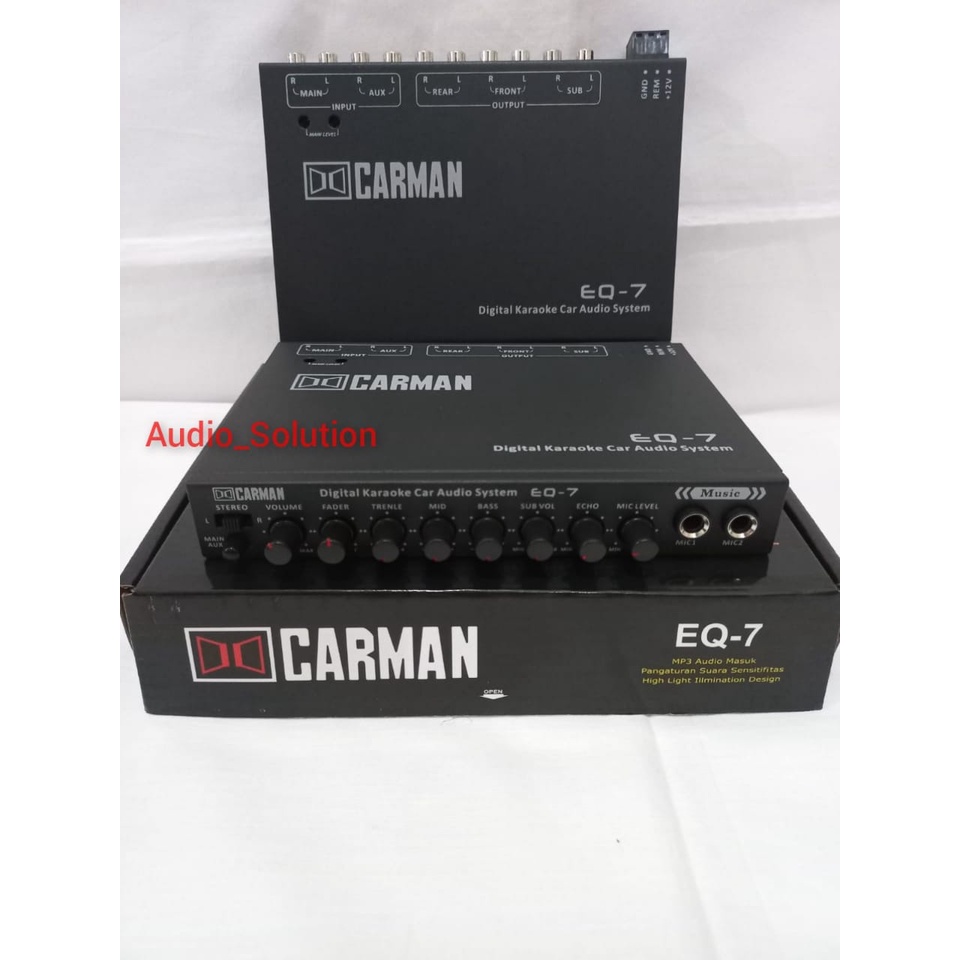 Jual Parametric Equalizer Carman EQ-7 Preamp Carman EQ7 input mic USB ...