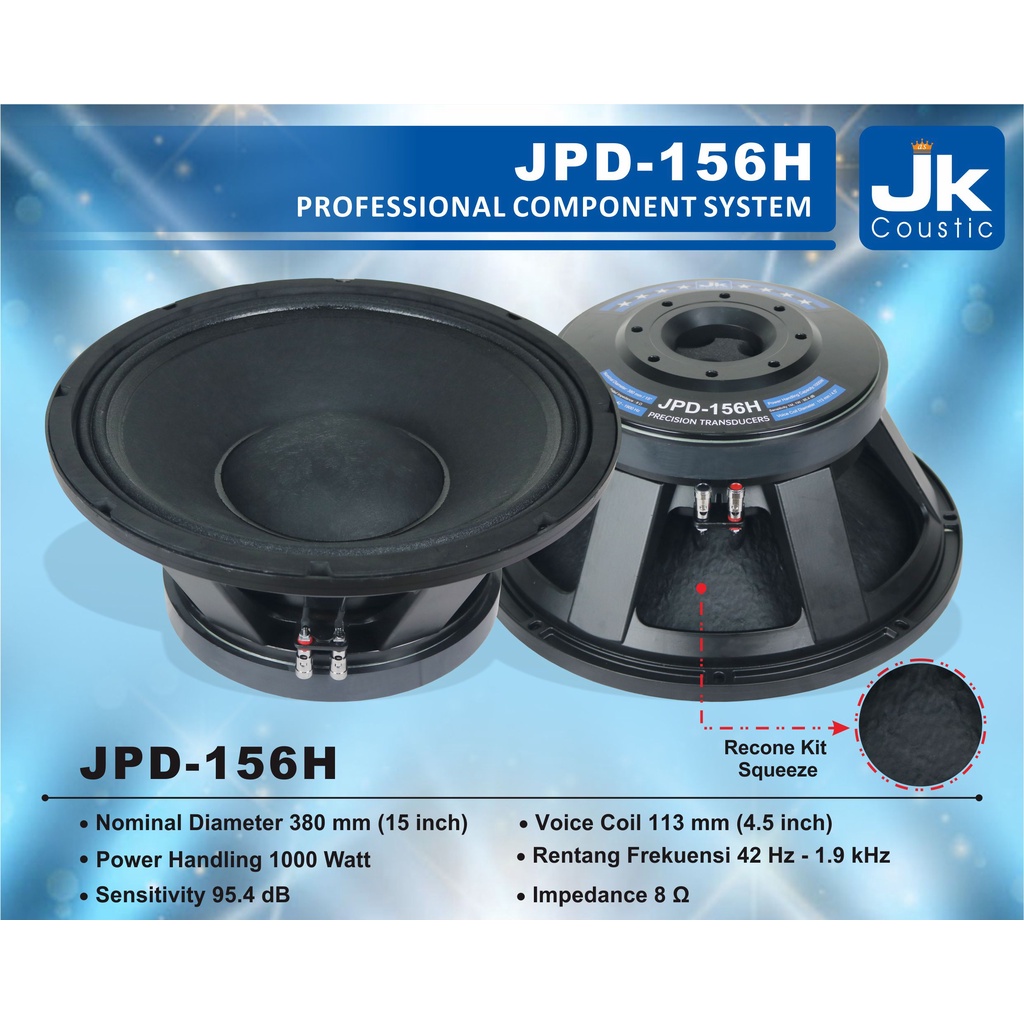 Jual Speaker JPD 156H JK Coustic Speaker 15 inc | Shopee Indonesia