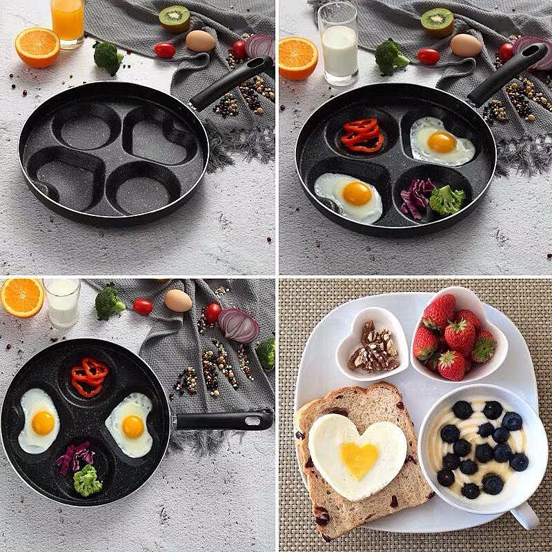 Jual Frying Pan 4 in 1 Lubang Teflon Wajan Alat Masak Dapur Serbaguna ...