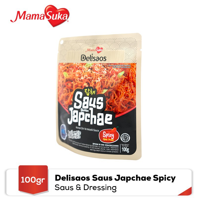 Jual MamaSuka Delisaos Saos Japchae Spicy 100 gr | Shopee Indonesia