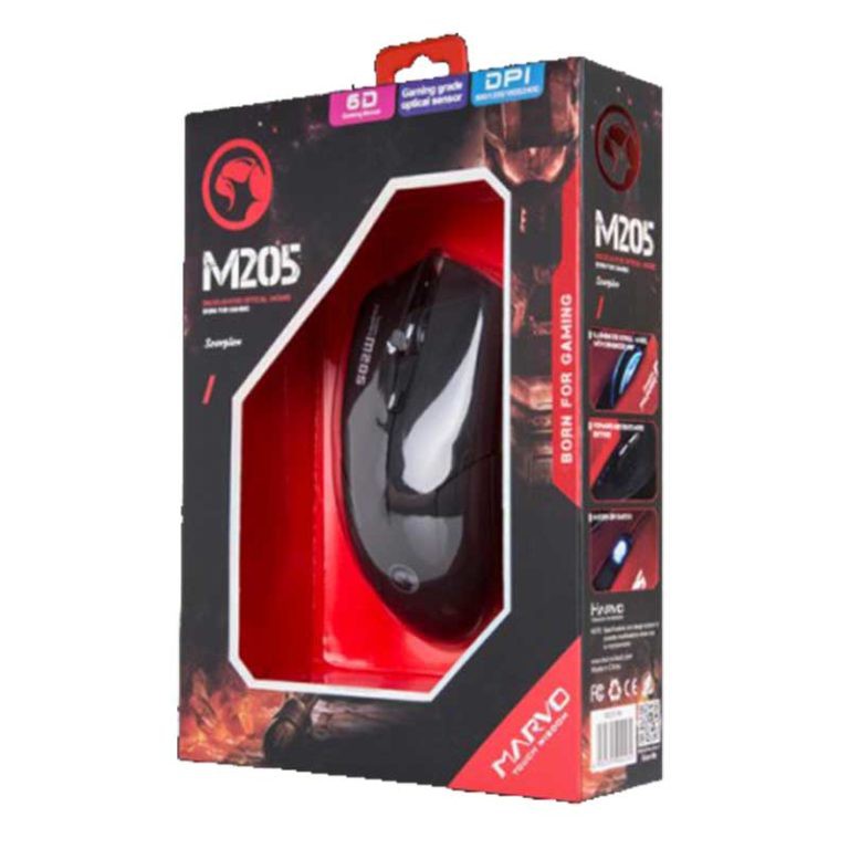 Jual MOUSE USB GAMING MARVO MURAH RUMAH KANTOR ORIGINAL M205 HITAM OPTICAL | Shopee Indonesia