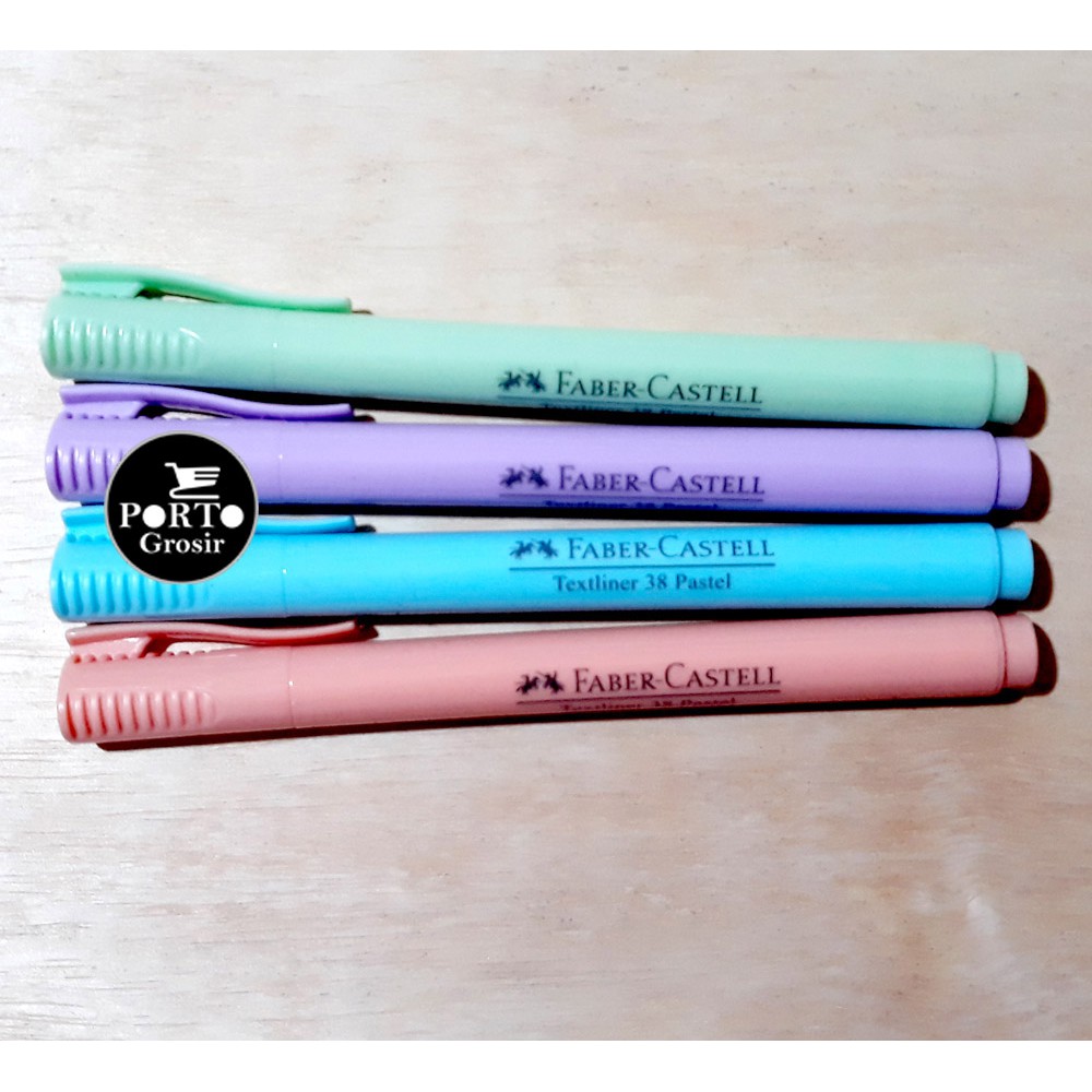 Jual Faber Castell Textliner 38 Pastel Series Highlighter Pen Warna ...