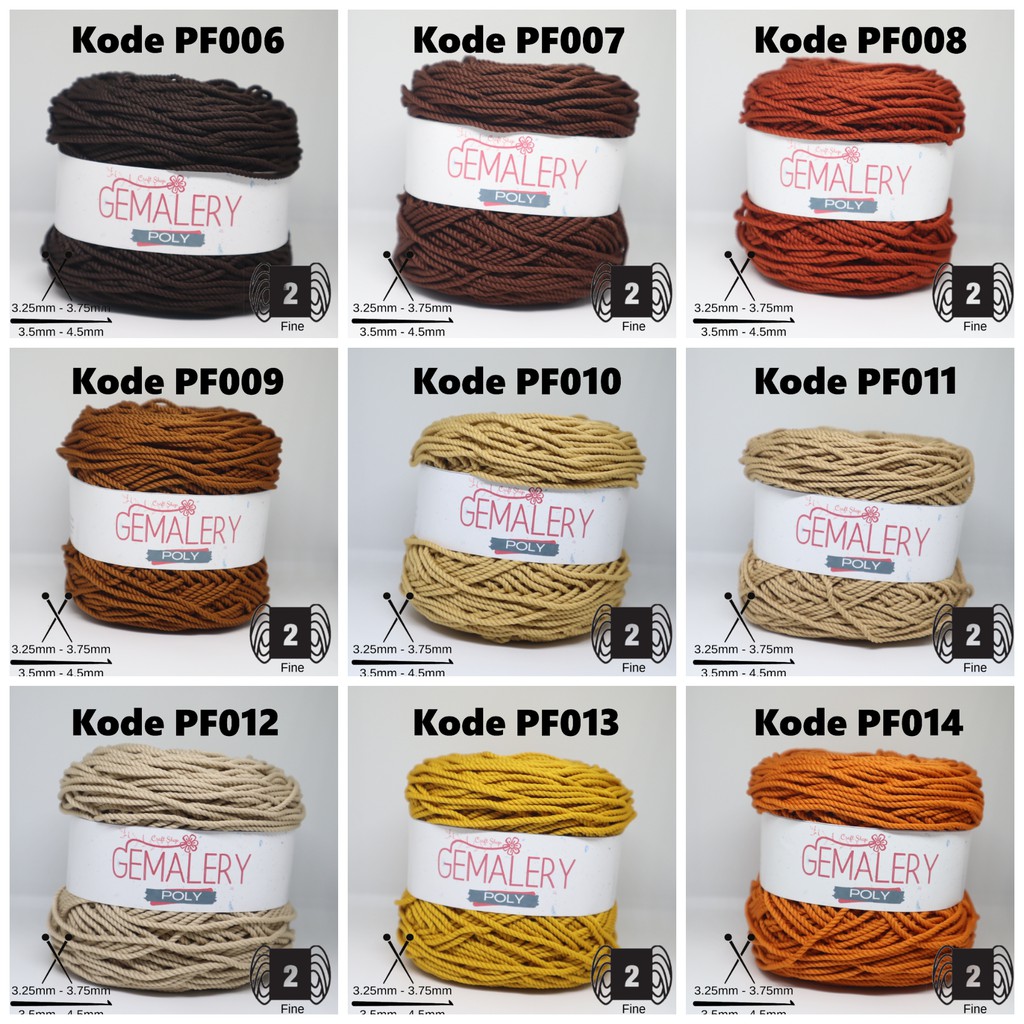 Jual Benang Rajut Polyester Big Ply / Poly Besar / D30 - Part 2 ...