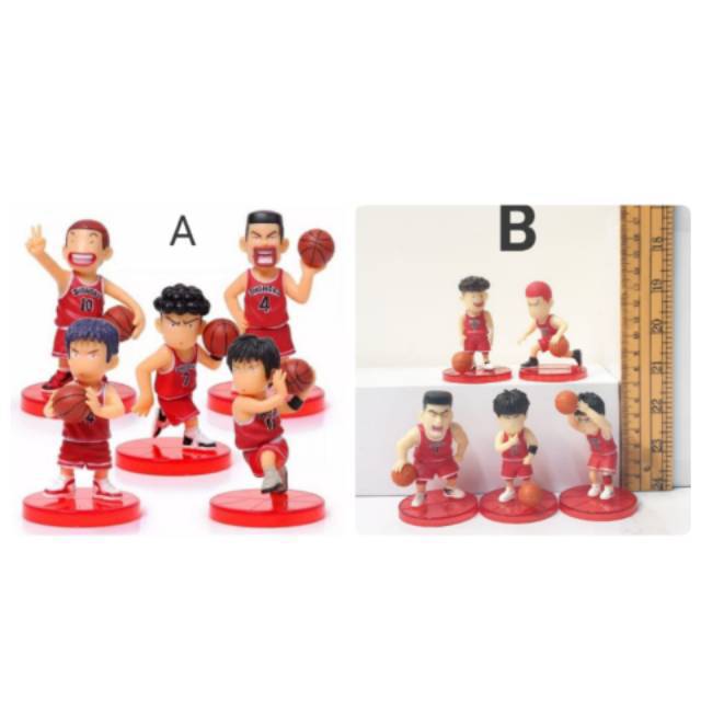 Jual Figure set 5 slam dunk hanamichi rukawa and friends | Shopee Indonesia