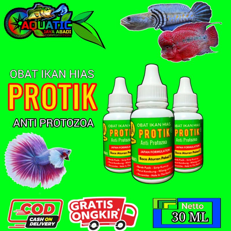 Jual PROTIK Anti Protozoa Obat Sirip Kuncup Ikan Hias 30ml | Shopee Indonesia