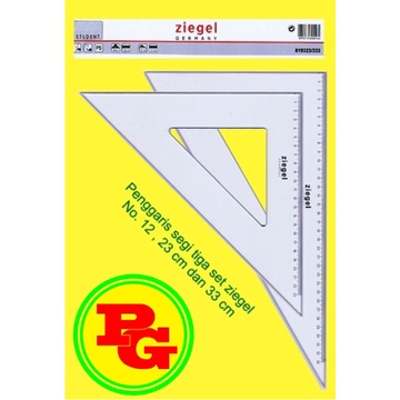 Jual PENGGARIS SEGITIGA ZIEGEL ROTRING / SEGITIGA BESAR NO 12 23CM/33CM ...